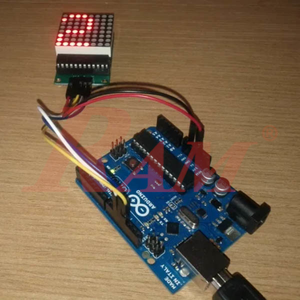 Led Matrix 8x8 Max7219 Module For Arduino And Microcontroller Ram